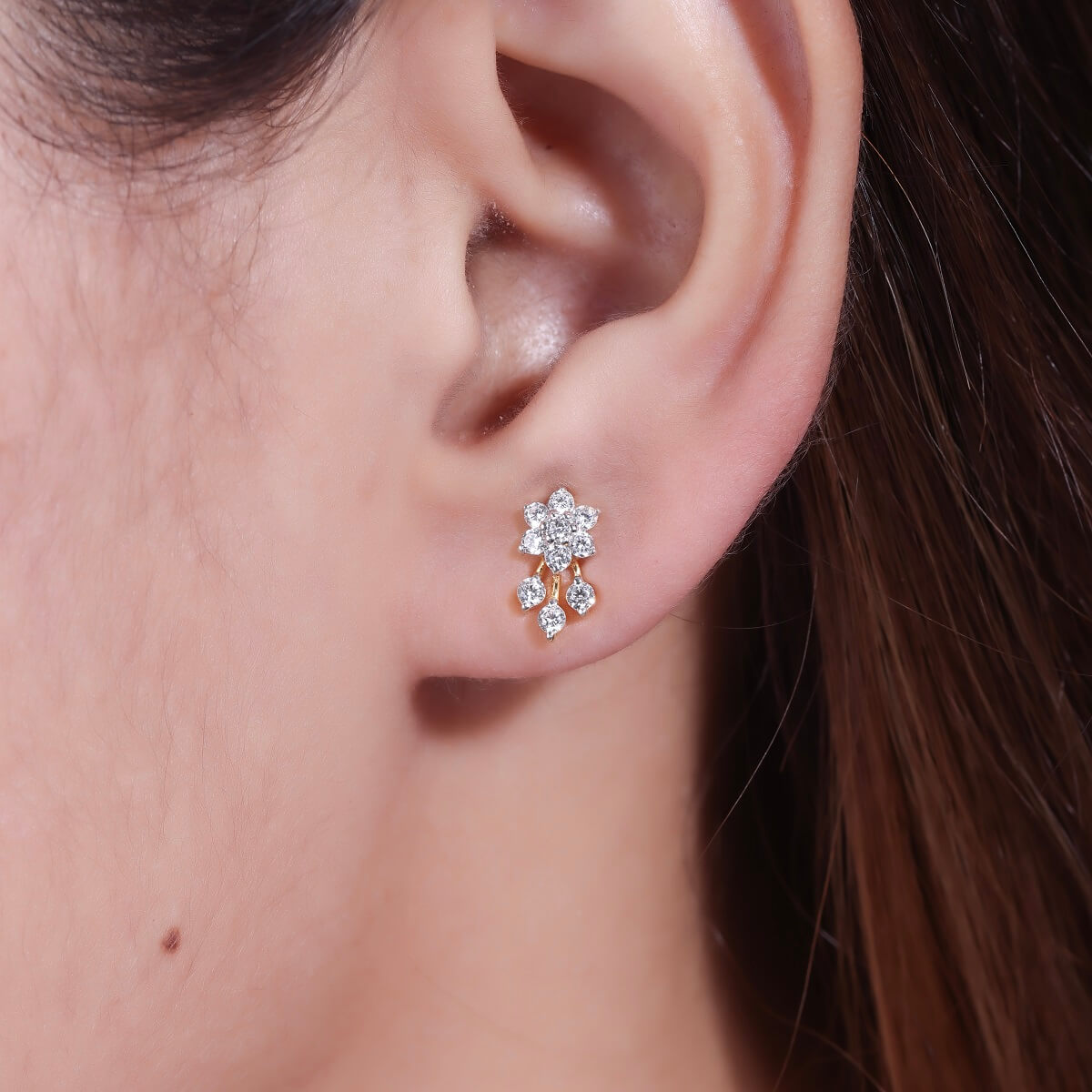 Tristana Silver Stud Earrings for Women – Shinez By Baxi Jewellers